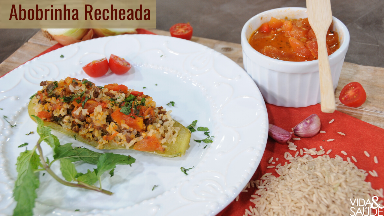 Receita: Abobrinha Recheada - Rede Novo Tempo de Comunicação