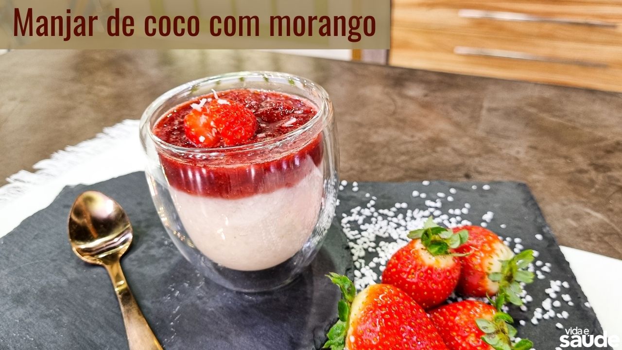 Receita: Manjar de coco com morango - Rede Novo Tempo de Comunicação
