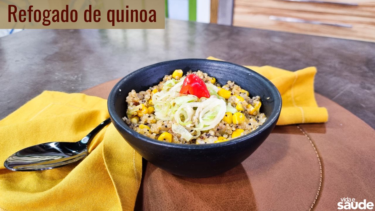 Receita: Refogado de quinoa - Rede Novo Tempo de Comunicação