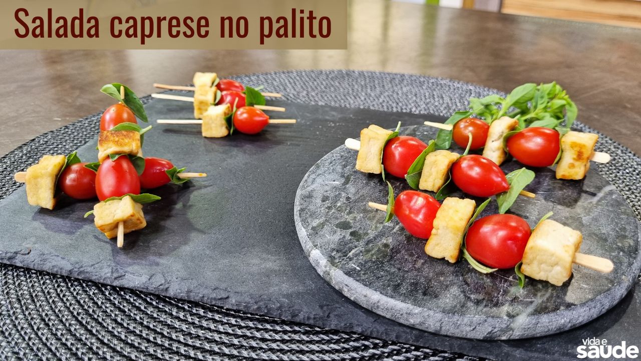 Receita: Salada caprese no palito - Rede Novo Tempo de Comunicação